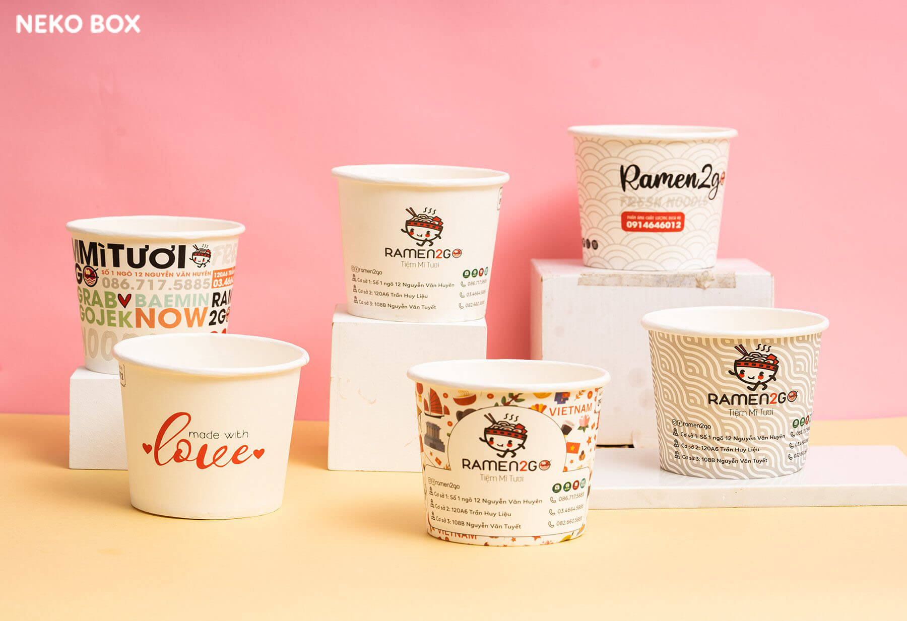 Tô giấy bền đẹp - Giải pháp đồ ăn mang về của Ramen2go