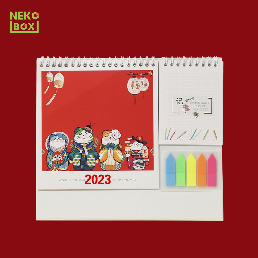 Địa chỉ in lịch 2023 âm và dương đúng yêu cầu của khách hàng – Neko Box